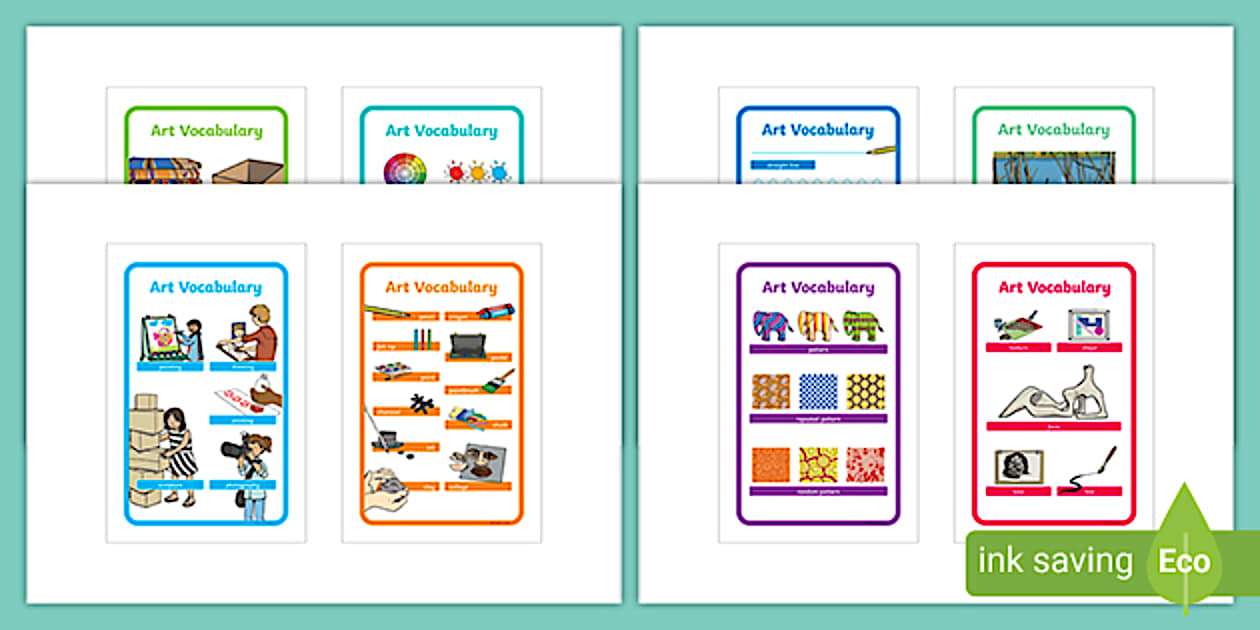 Art Vocabulary IKEA Tolsby/Fiestad Frame (teacher made)