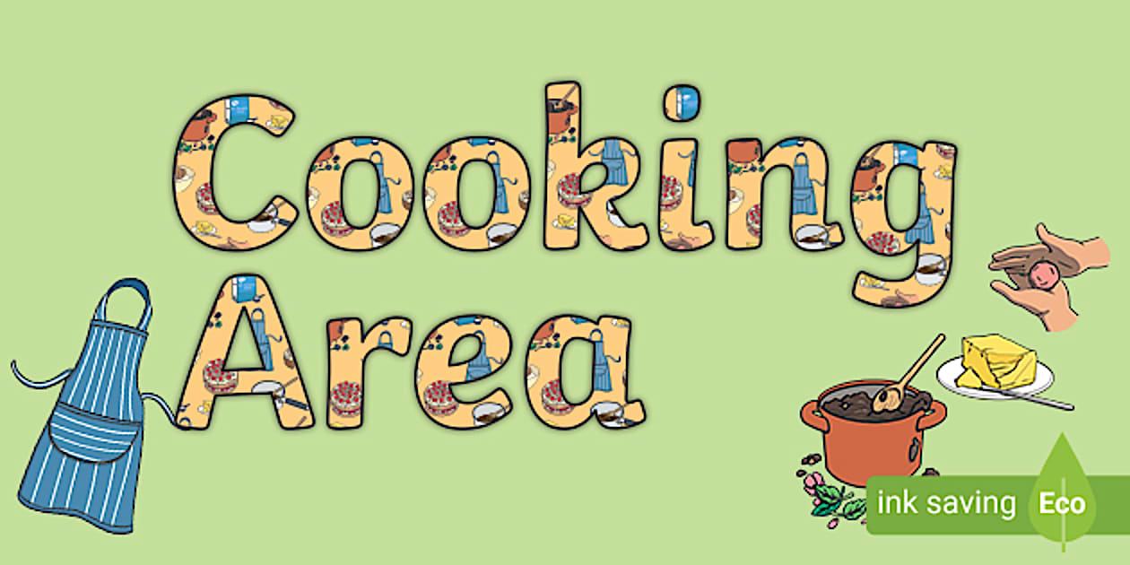 👉 Cooking Area Display Lettering - Twinkl