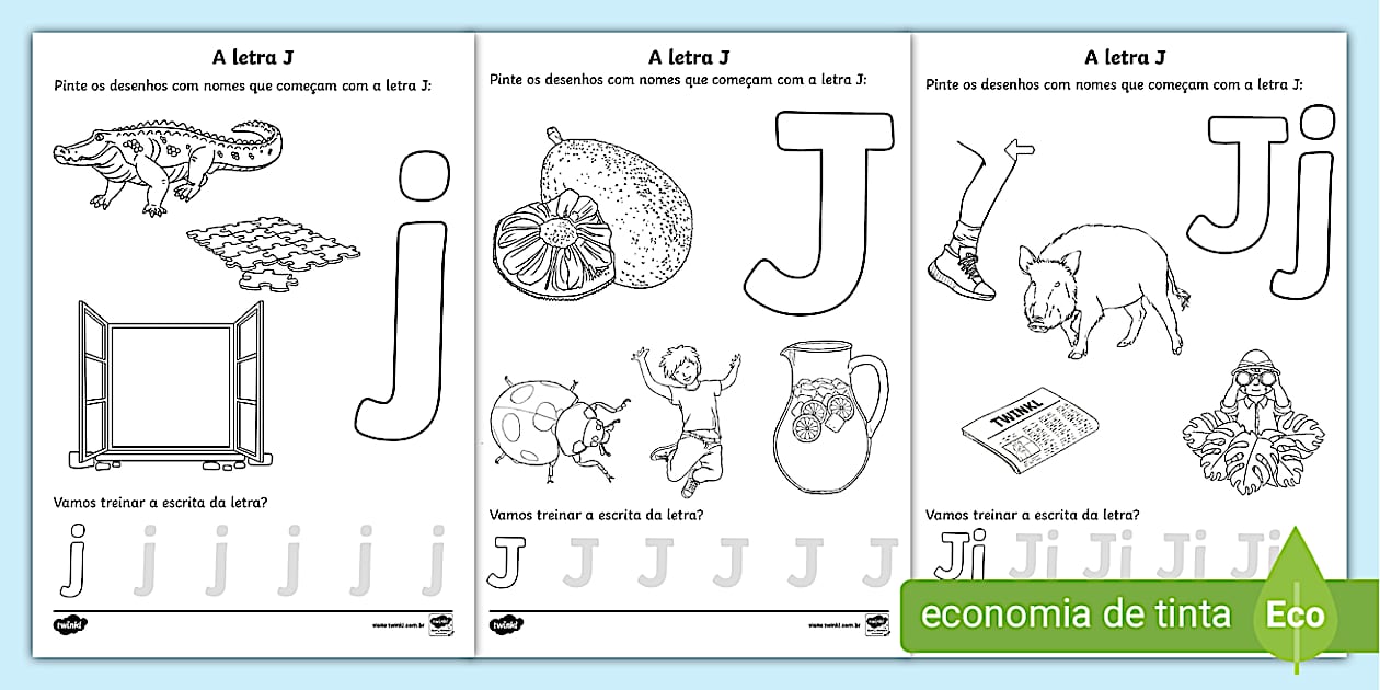 Atividade com a Letra J – Atividade de Alfabetização