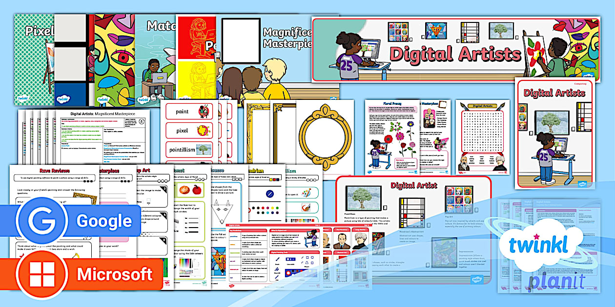 Computing: Digital Artists Year 2 Unit Pack (teacher made)