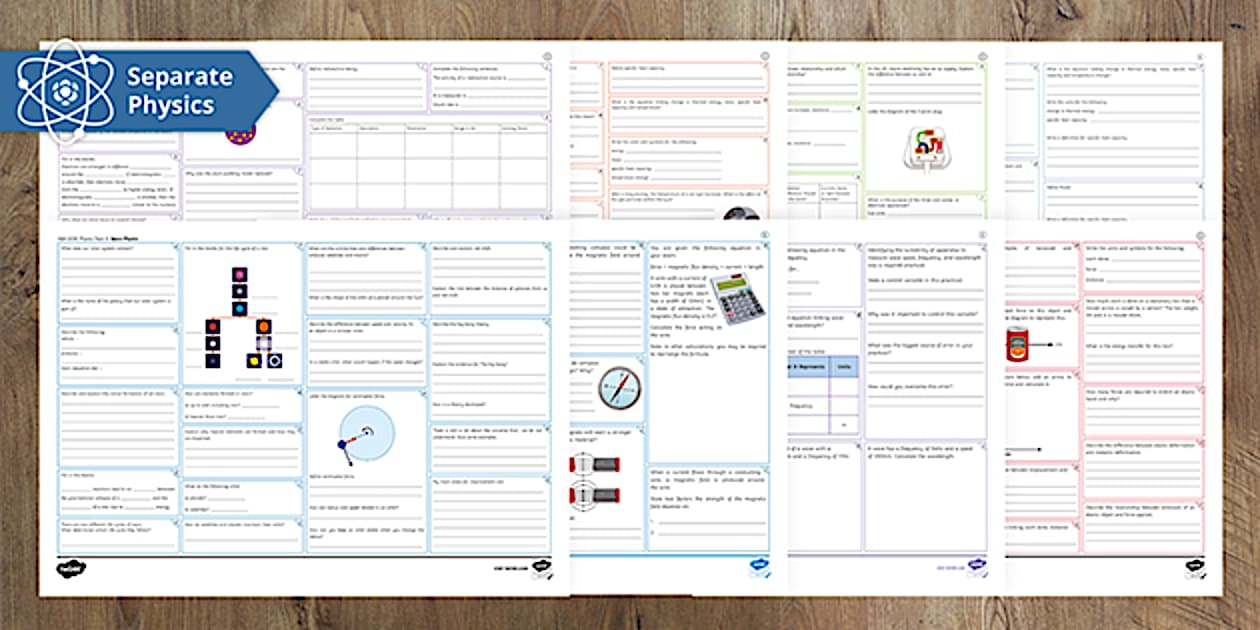 Physics Revision Mats | AQA GCSE Separate Science | Beyond