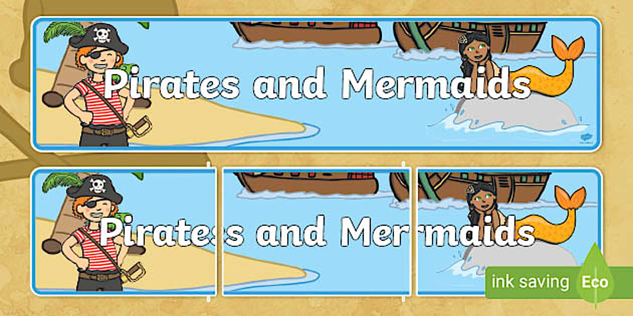Pirates and Mermaids Topic Display Banner