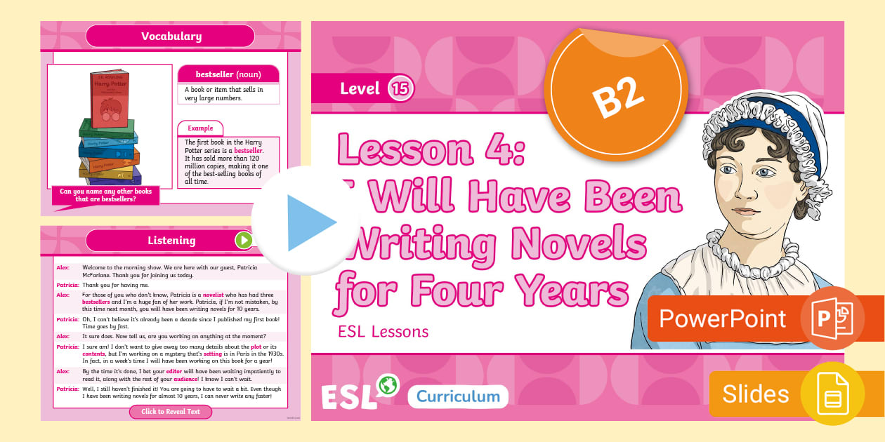 ESL Curriculum Level 15 Lesson 4 - Future Perfect Continuous