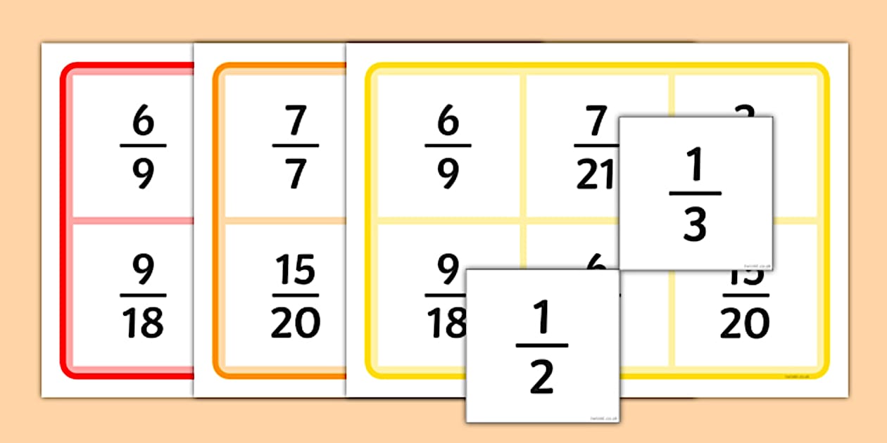 Equivalent Fractions Bingo (teacher made) - Twinkl