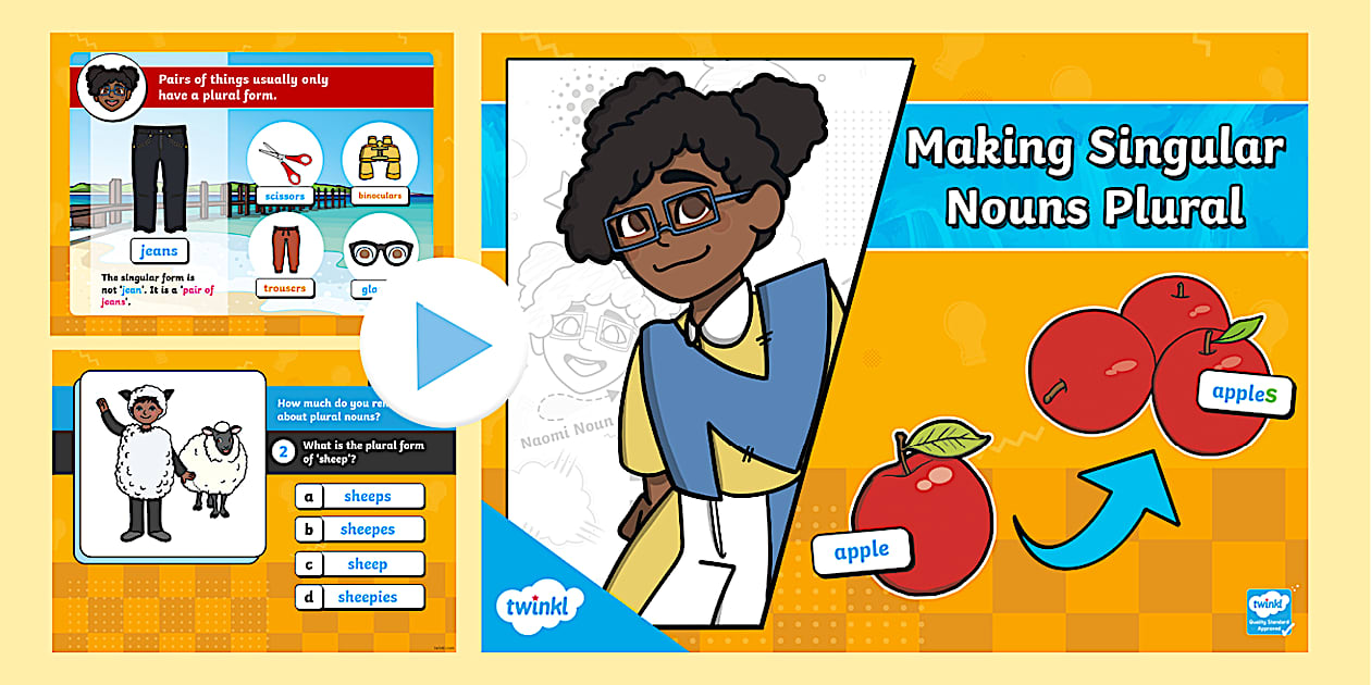 Making Singular Nouns Plural PowerPoint - Twinkl