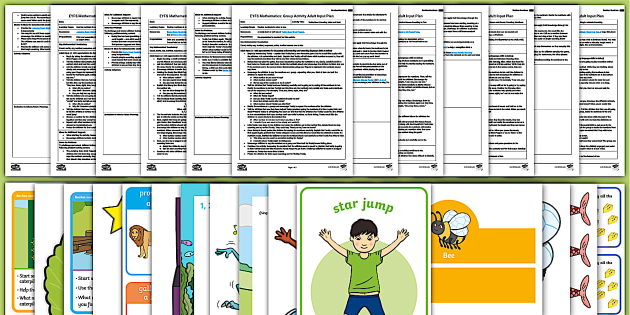 EYFS Maths: Recite Numbers Within 10 Adult Input Pack