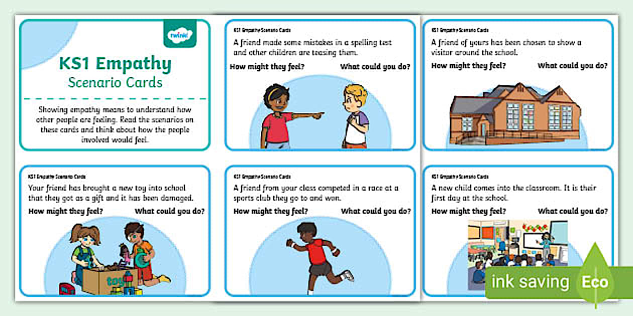 Empathy Scenario Cards | Wellbeing Resources | Twinkl
