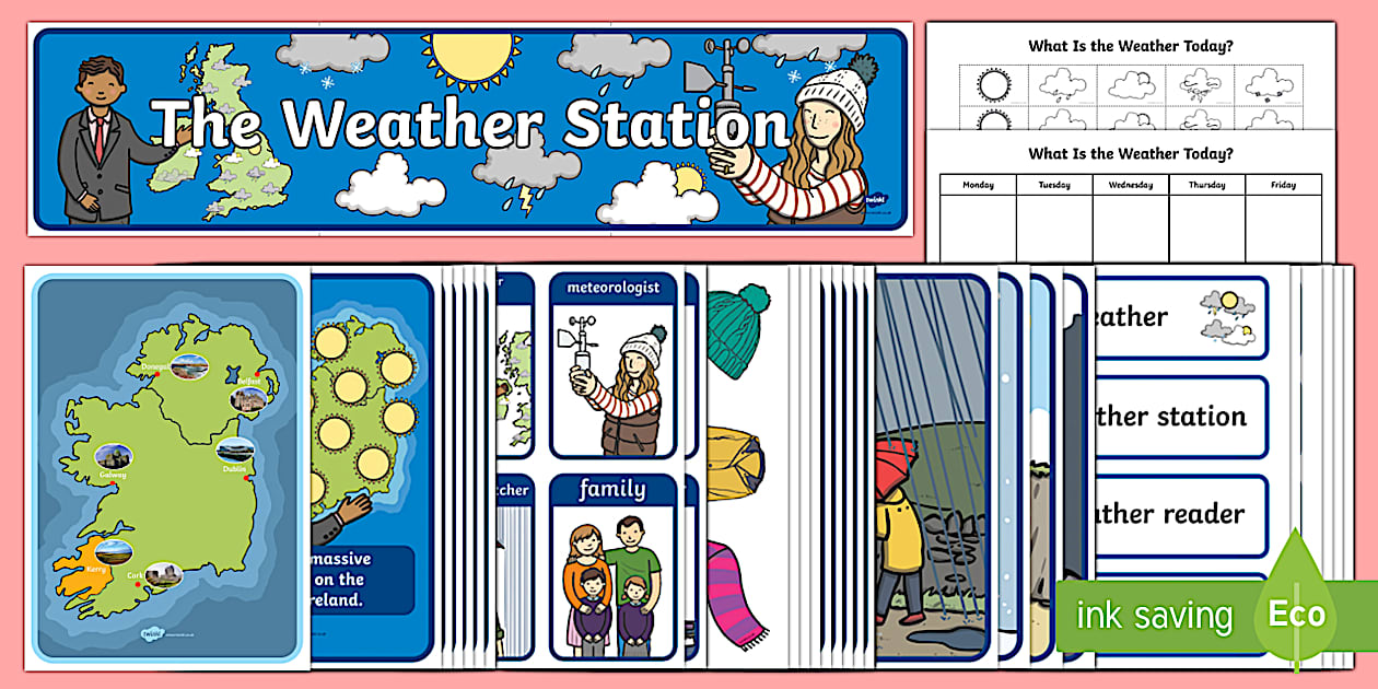 Primary School Weather Station Role Play Pack | Aistear