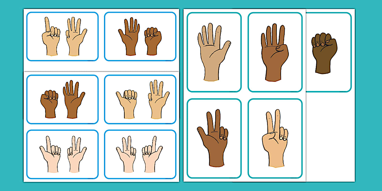 👉 Composition of 5 on Fingers Flashcards | Twinkl