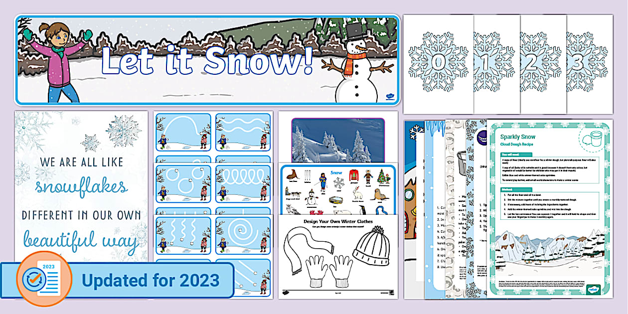 Childminder Snow Activity Pack (Lehrer gemacht) - Twinkl