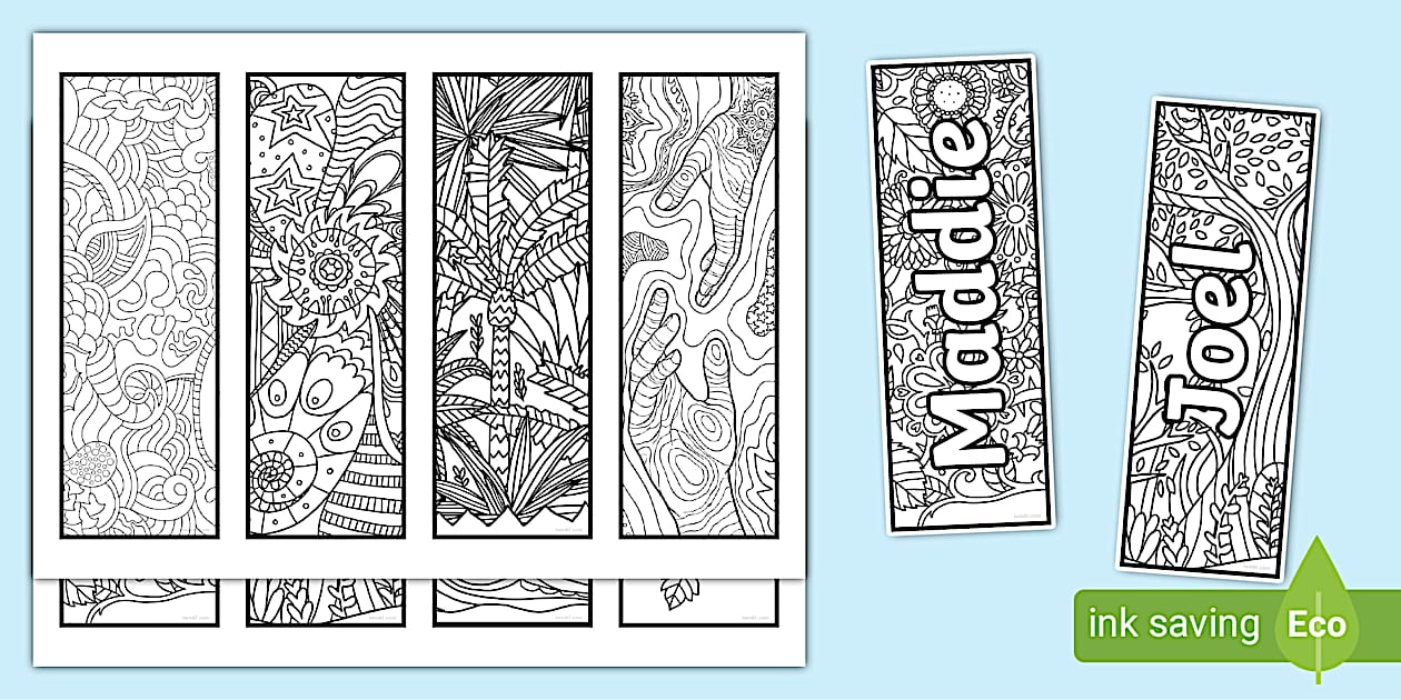 Mindfulness Colouring Bookmarks for Students (teacher made)