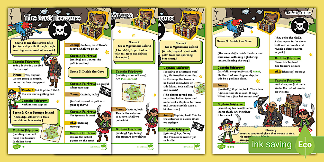 Pirate Script | Differentiated Reading Comprehension | KS1