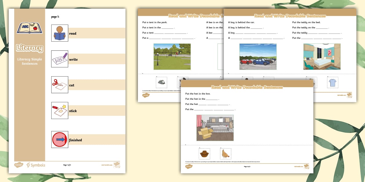 SEND Structured Steps: Read and Write Decodable Sentences