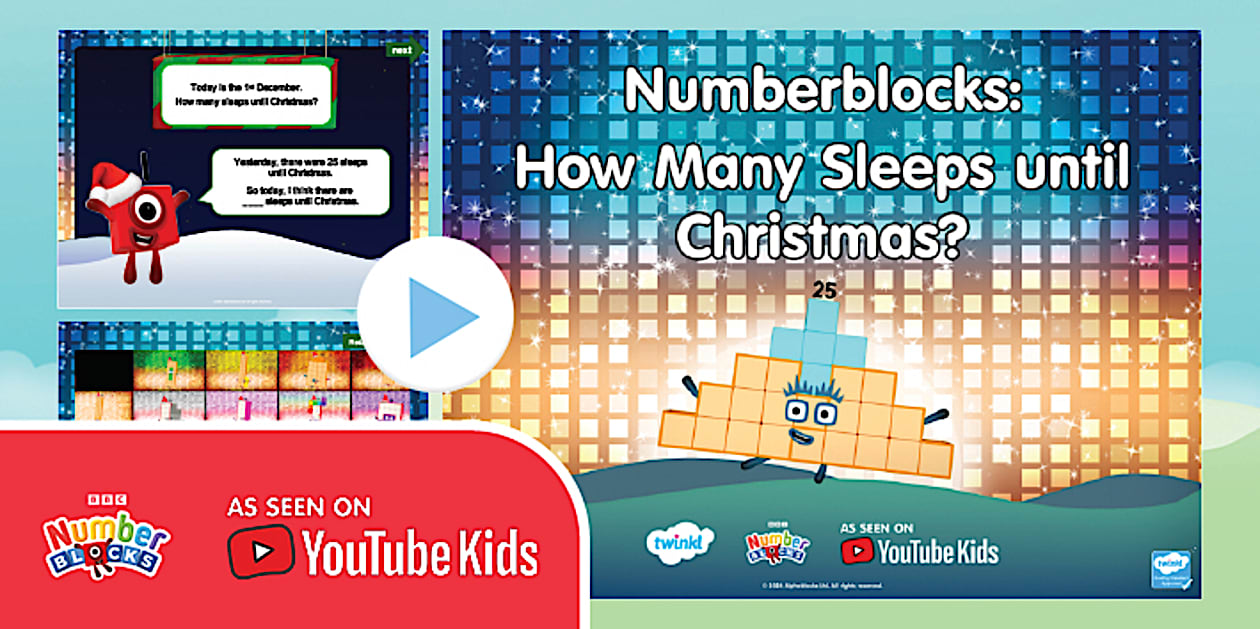 Numberblocks 'How Many Sleeps Until Christmas' PowerPoint