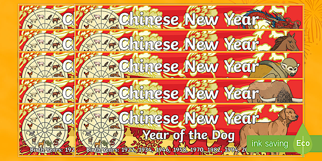 Chinese New Year Display Banner Resource Pack (teacher made)
