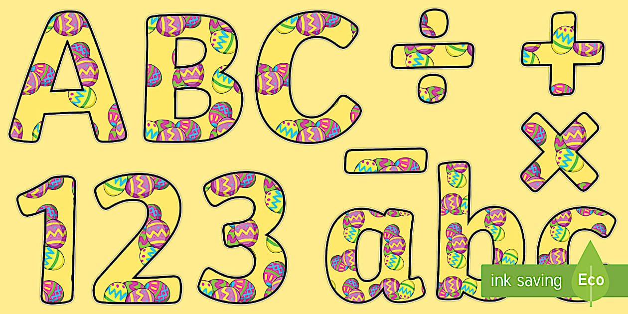 Easter Egg Display Lettering (Hecho por educadores) - Twinkl