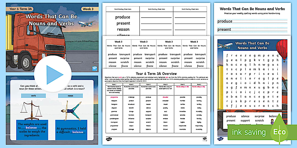 Year 6 Term 3A Week 3 Spelling Pack (teacher made) - Twinkl