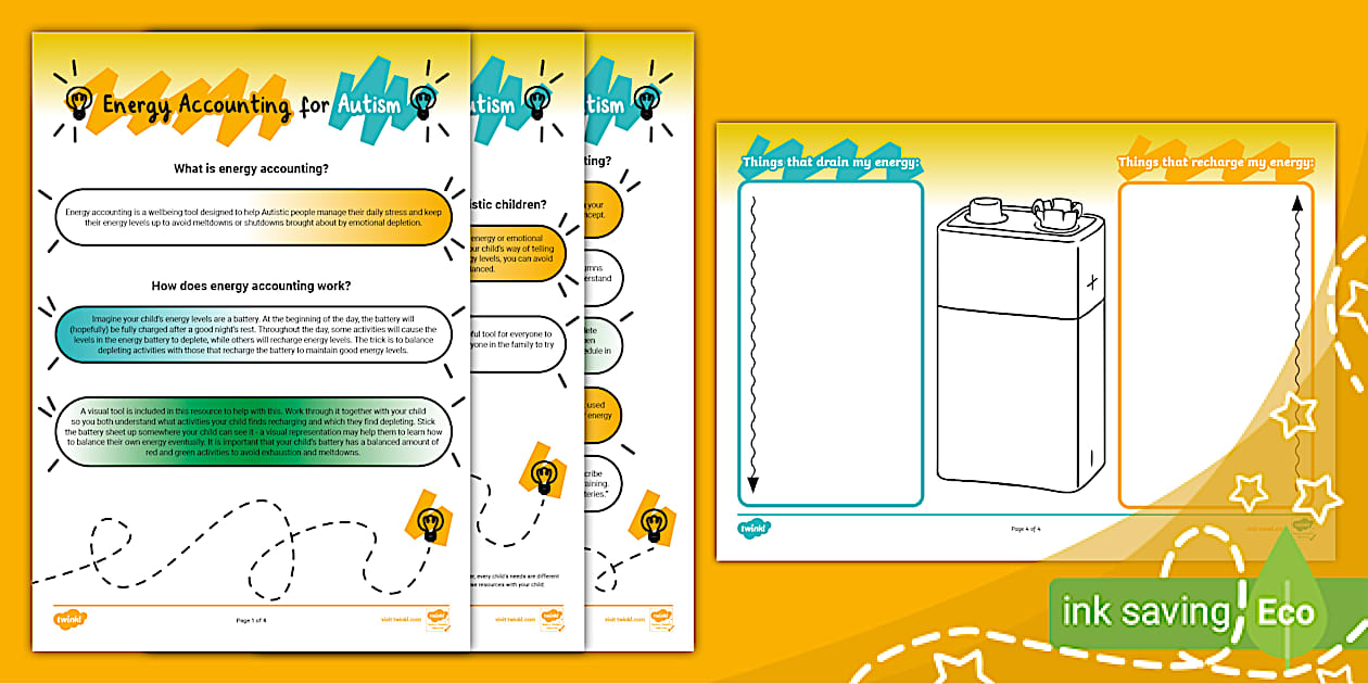 Energy Accounting for Autism | Practical Resource for Kids