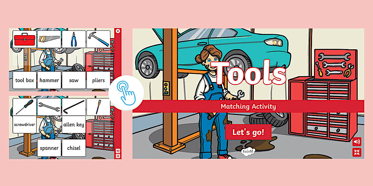 Tools Interactive Matching Game (teacher made) - Twinkl Tools Interactive Matching Game (teacher made) - Twinkl