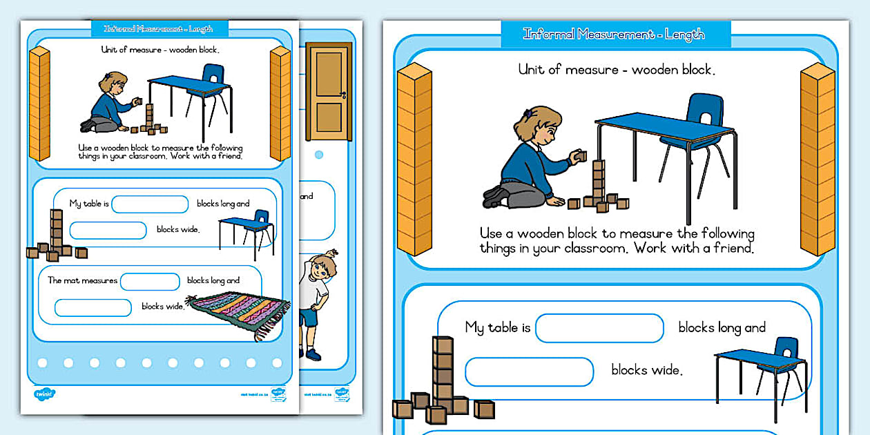 Mathematics Measurement - Informal Measuring Activity Length