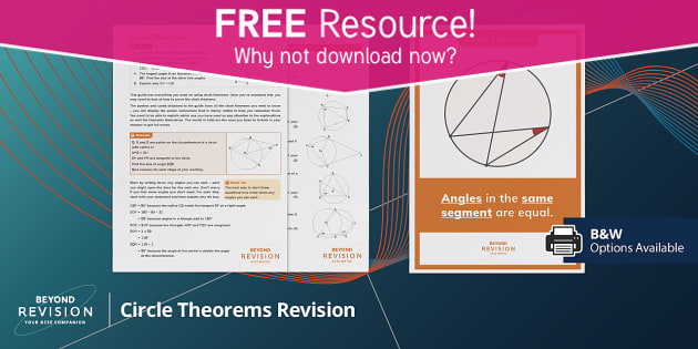 FREE! - 👉 Circle Theorems Revision | GCSE Maths | Beyond Secondary