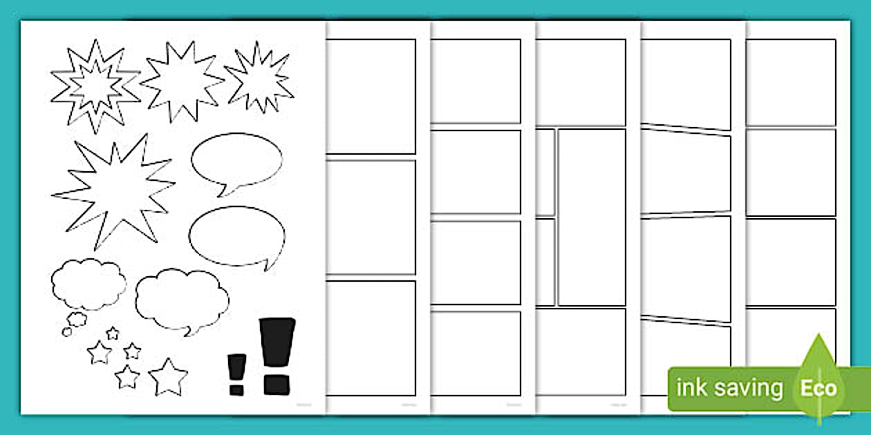 Blank Comic Book Templates (Teacher-Made) - Twinkl