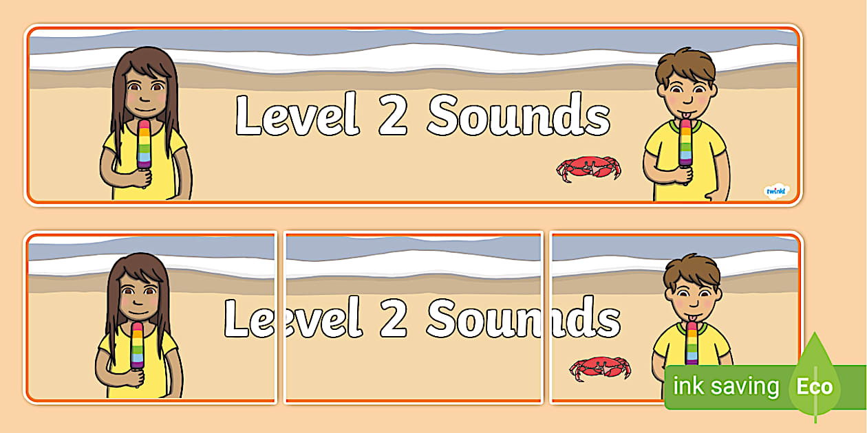 Level 2 Sounds Display Banner - Twinkl Phonics - EYFS