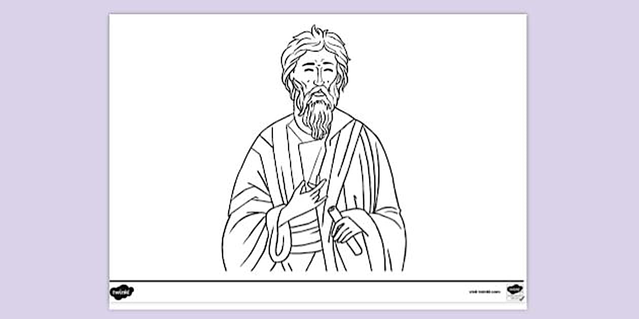 St Andrew Twinkl Eyes Colouring Sheet (Teacher-Made)