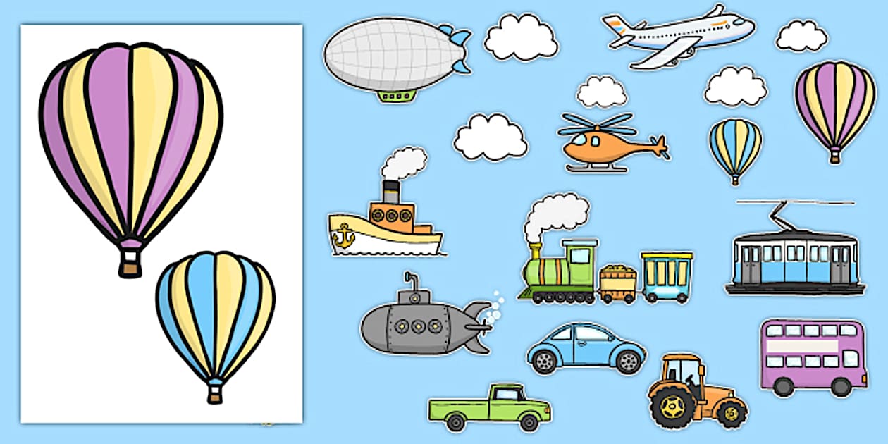 Transport Themed Wall Decals (teacher made) - Twinkl