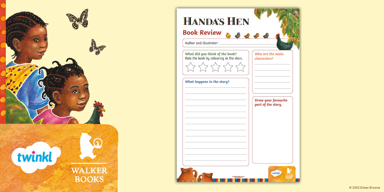 FREE! - Handa's Hen: Book Review Template | Twinkl