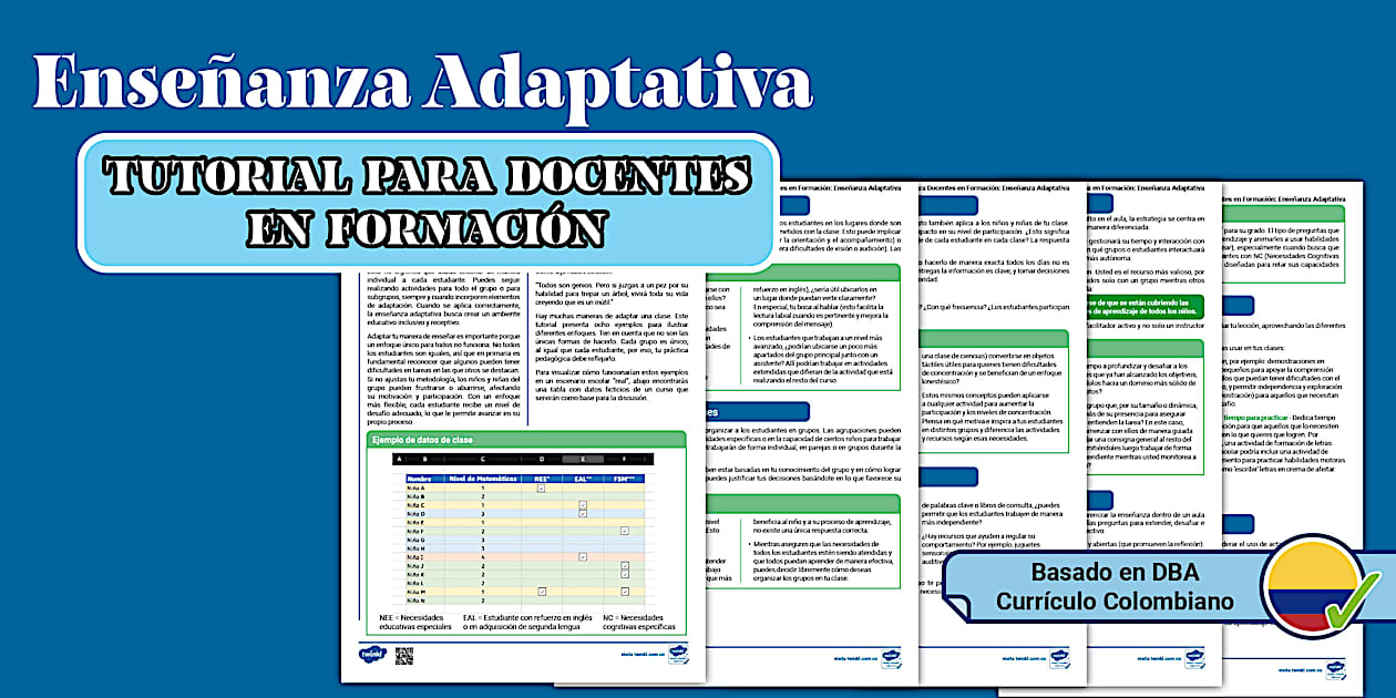 Guía Docente: Enseñanza Adaptativa