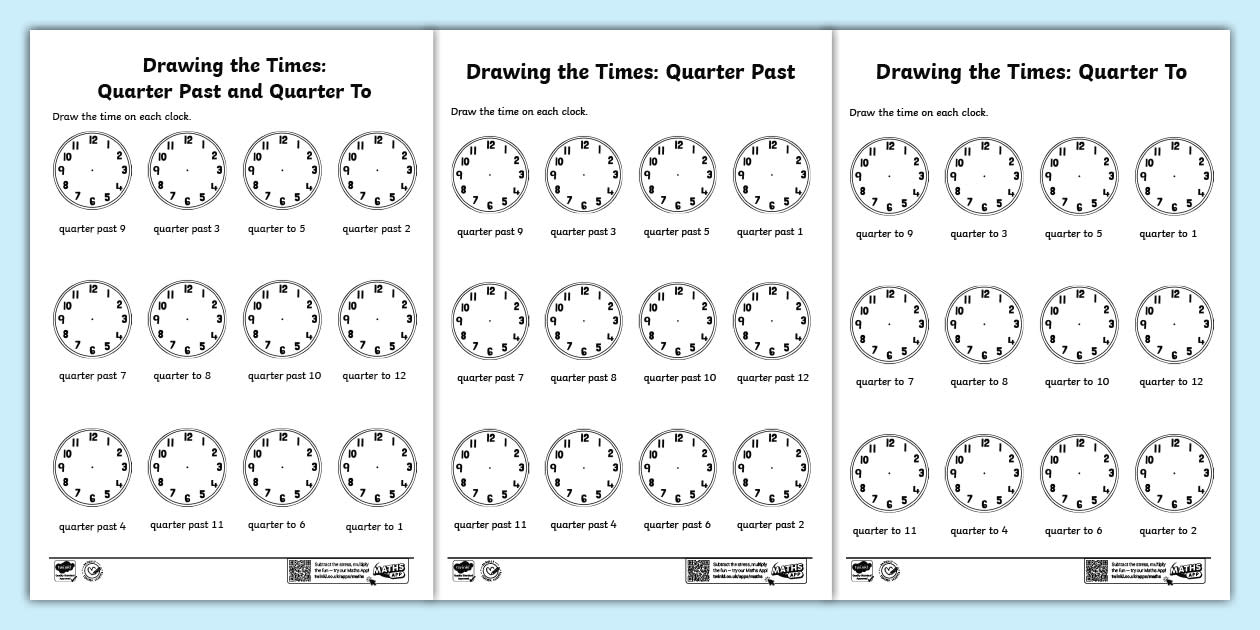Drawing and Telling the Time Primary Resources - Twinkl