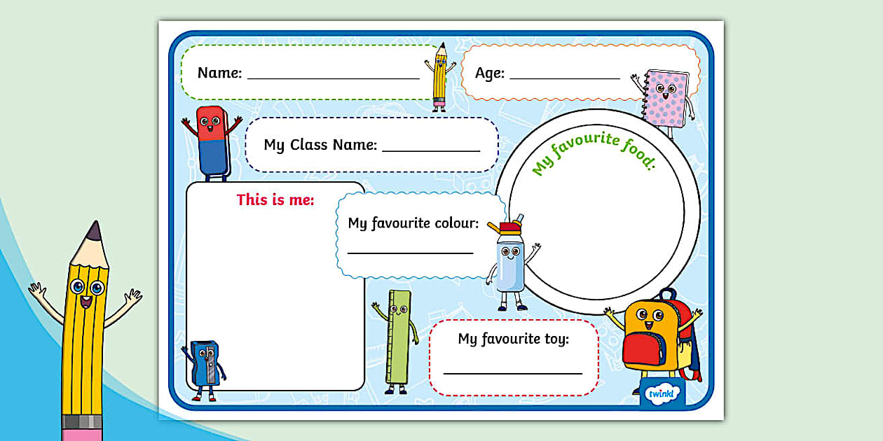 My First ... Back to School Name Mat (Teacher-Made) - Twinkl