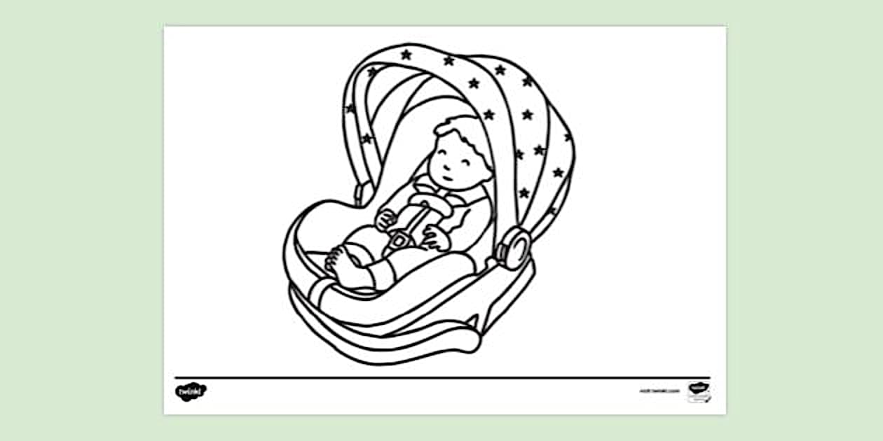 Baby Sleeping Colouring | Colouring Sheets (teacher made)