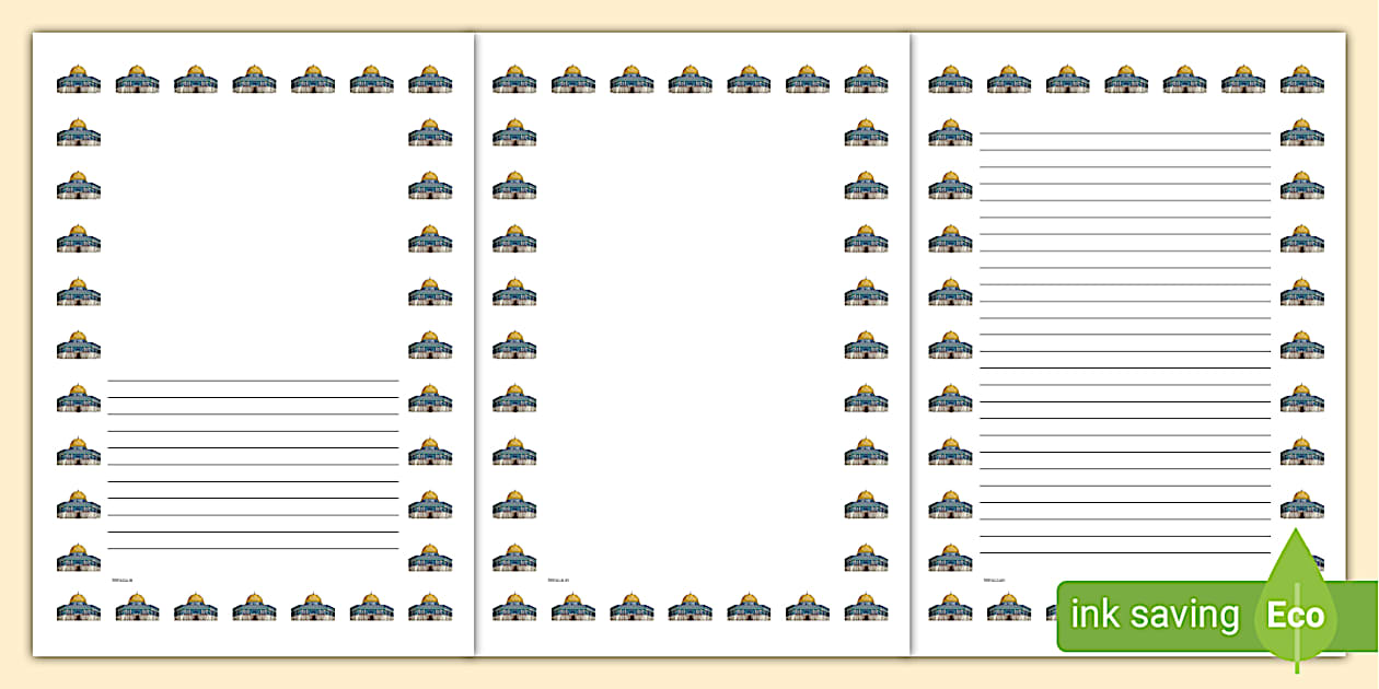 Mosque Page Borders (Teacher-Made) - Twinkl