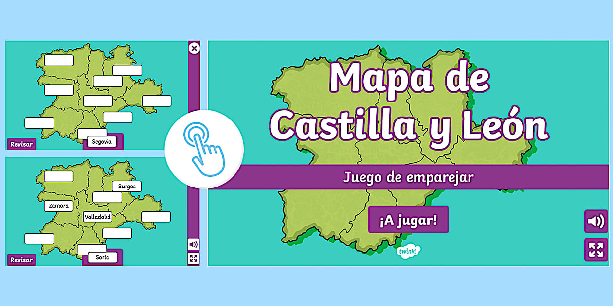 Juego interactivo: Mapa de Castilla y León - Twinkl Go