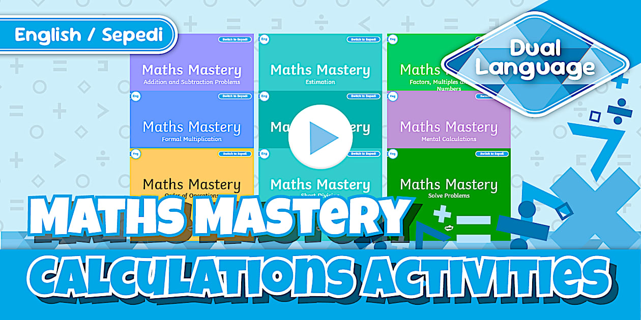 Grade 6 Calculation Maths Activities Resource Pack- Sepedi