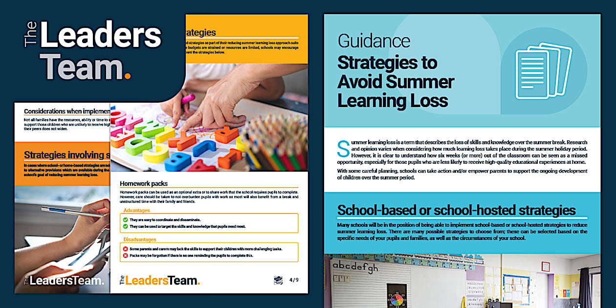 Strategies to Avoid Summer Learning Loss for Leaders