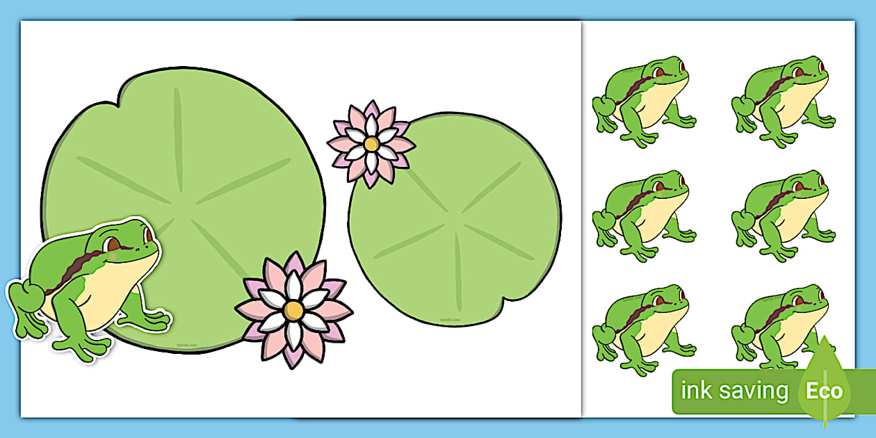 Frog Templates with and Lily Pads - Primary Resources