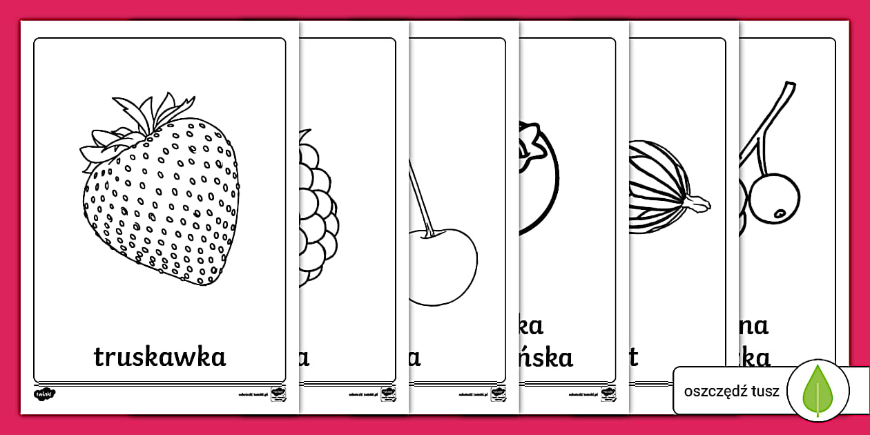 Owoce jagodowe | Strony do pokolorowania | Wiosna - Twinkl