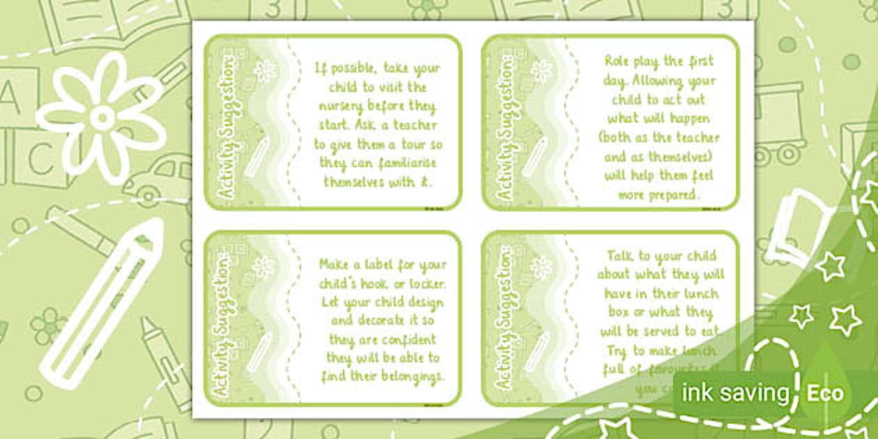 Leo Starts Nursery: Starting Nursery Discussion Cards