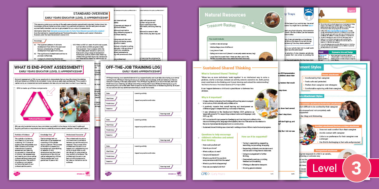 EYFS Taster Pack for Level 3 Early Years Apprentices