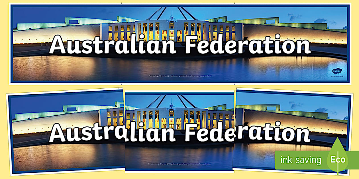 Australian Federation Display Banner - Year 6 History