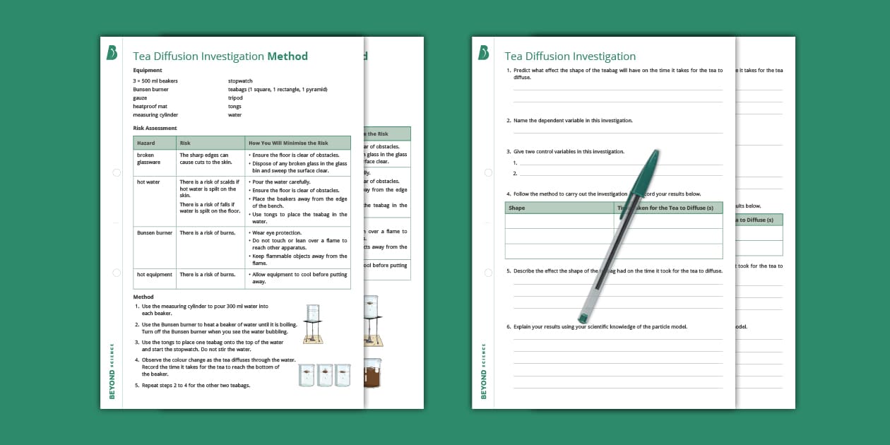 Tea Diffusion Investigation | KS3 Biology | Beyond Science