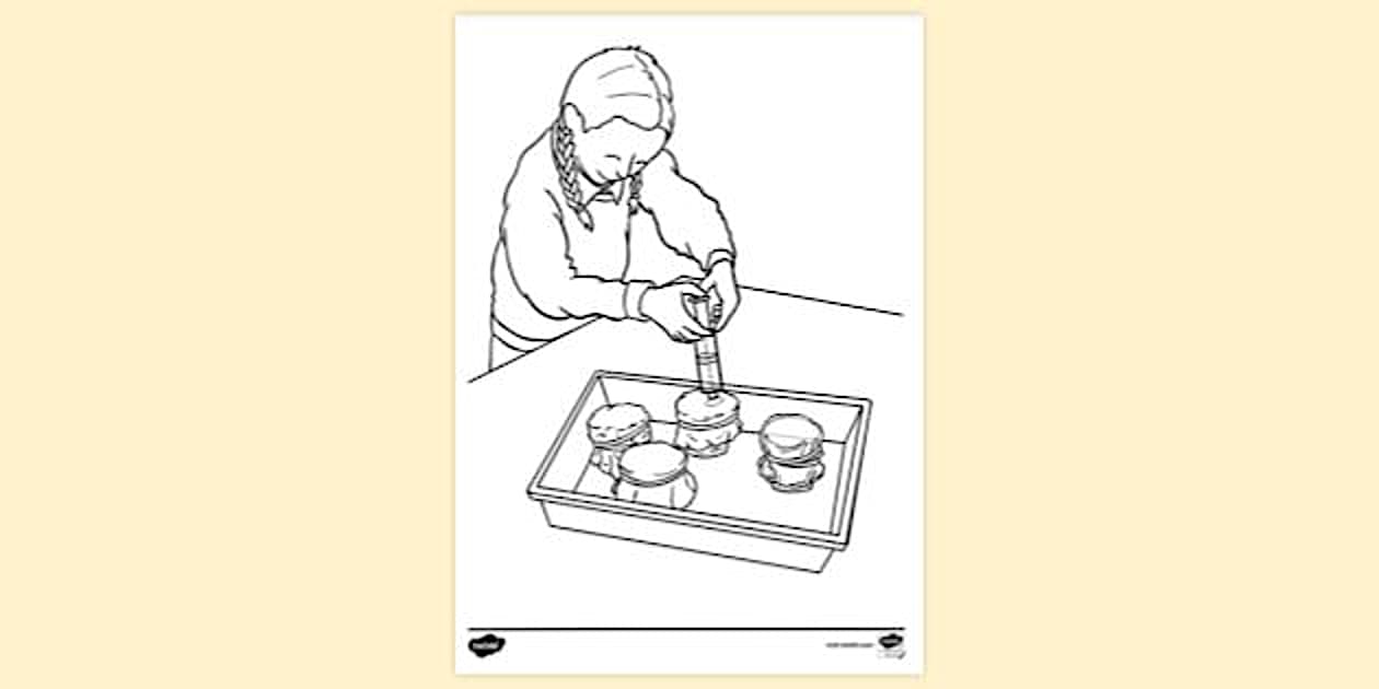 Waterproof Coat Experiment Colouring Sheet | Colouring Pages