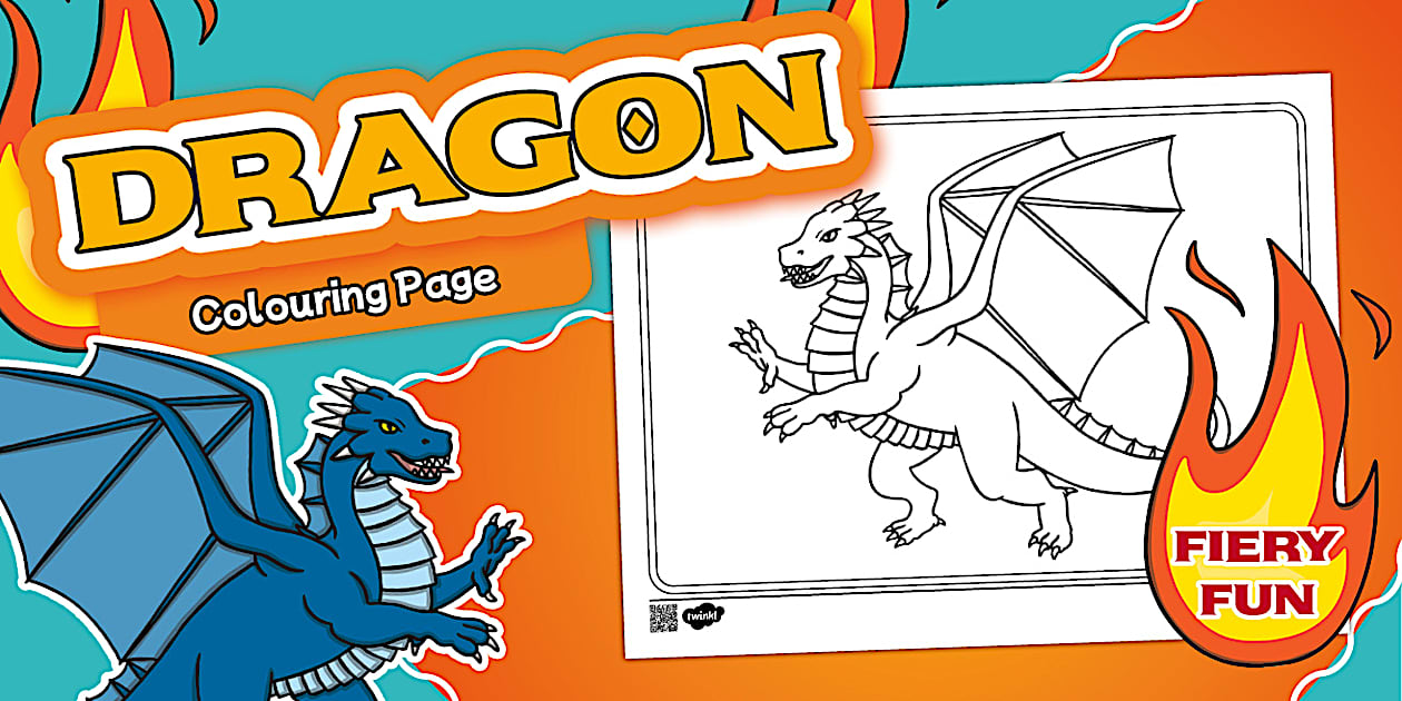Dragon Colouring Page