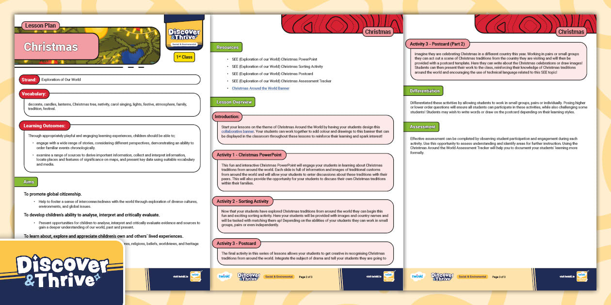 SEE (Exploration of our World) Christmas Lesson Plan