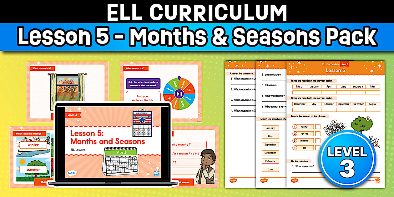 ELL Curriculum: Level 3, Lesson 5 Lesson Pack