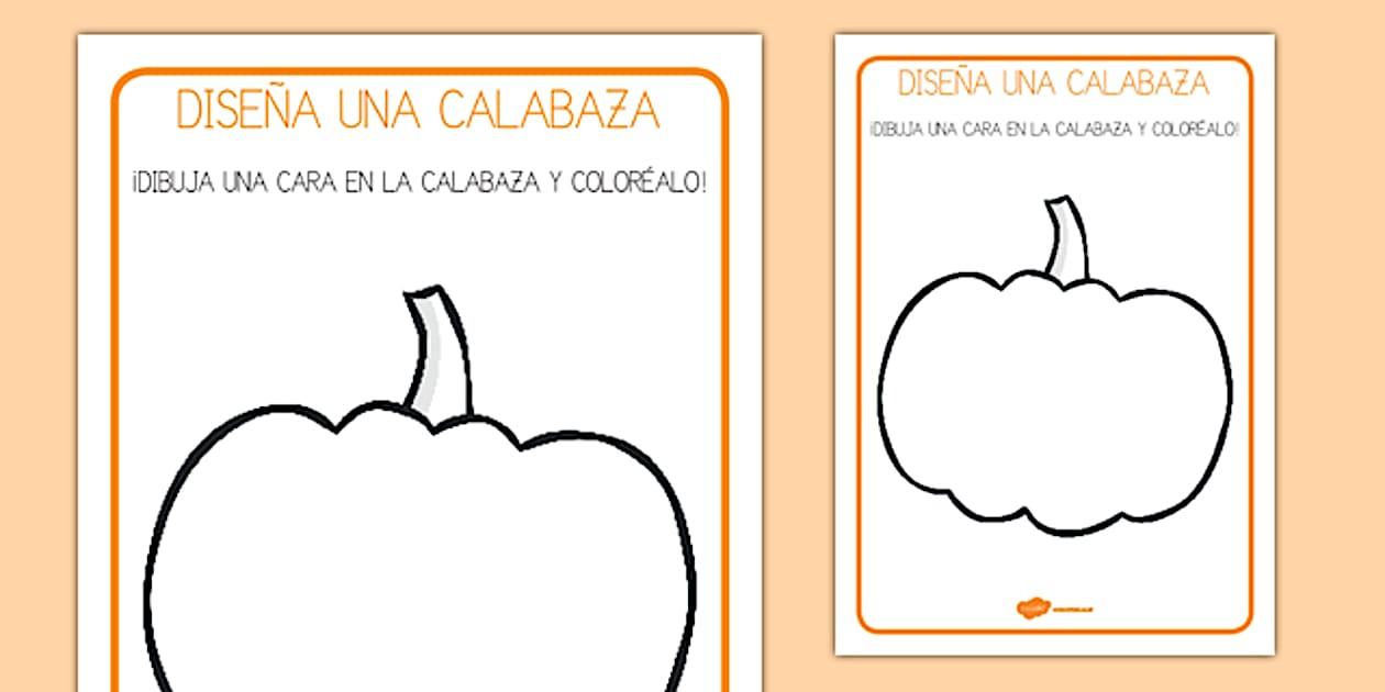 Ficha - Diseña una calabaza