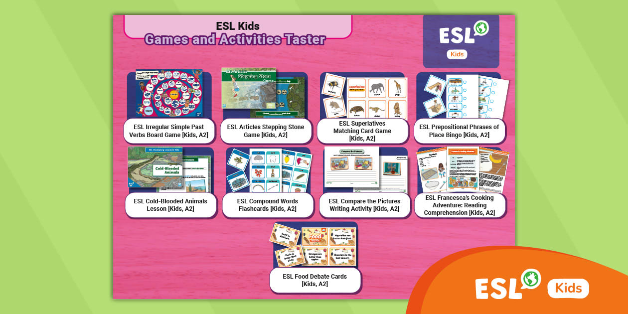 Printable ESL Activities Pack | ESL Resources | Twinkl